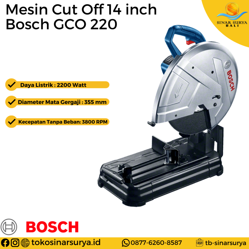 Bosch - GCO 220 - Mesin Cut Off 14 inch - Toko Toss