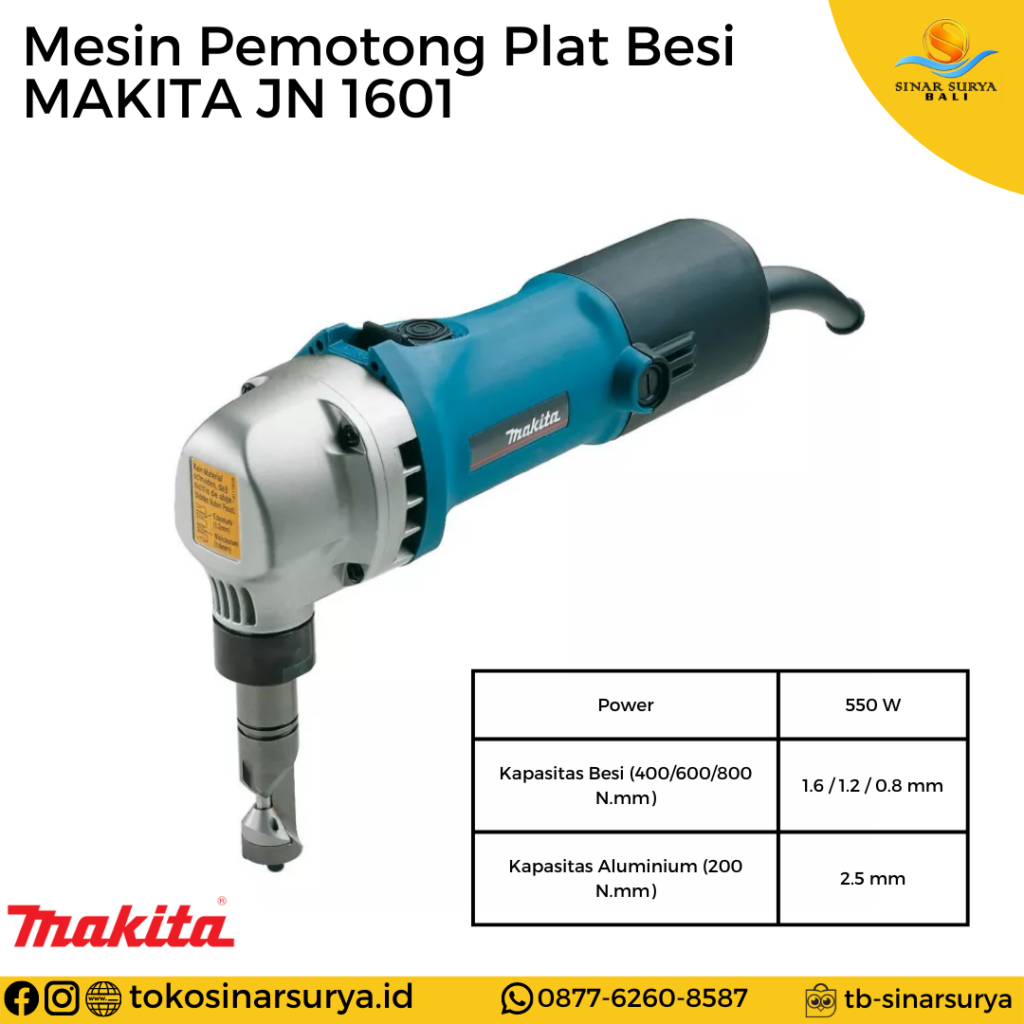 Makita JN 1601 Mesin Pemotong Plat Besi - Toko Toss