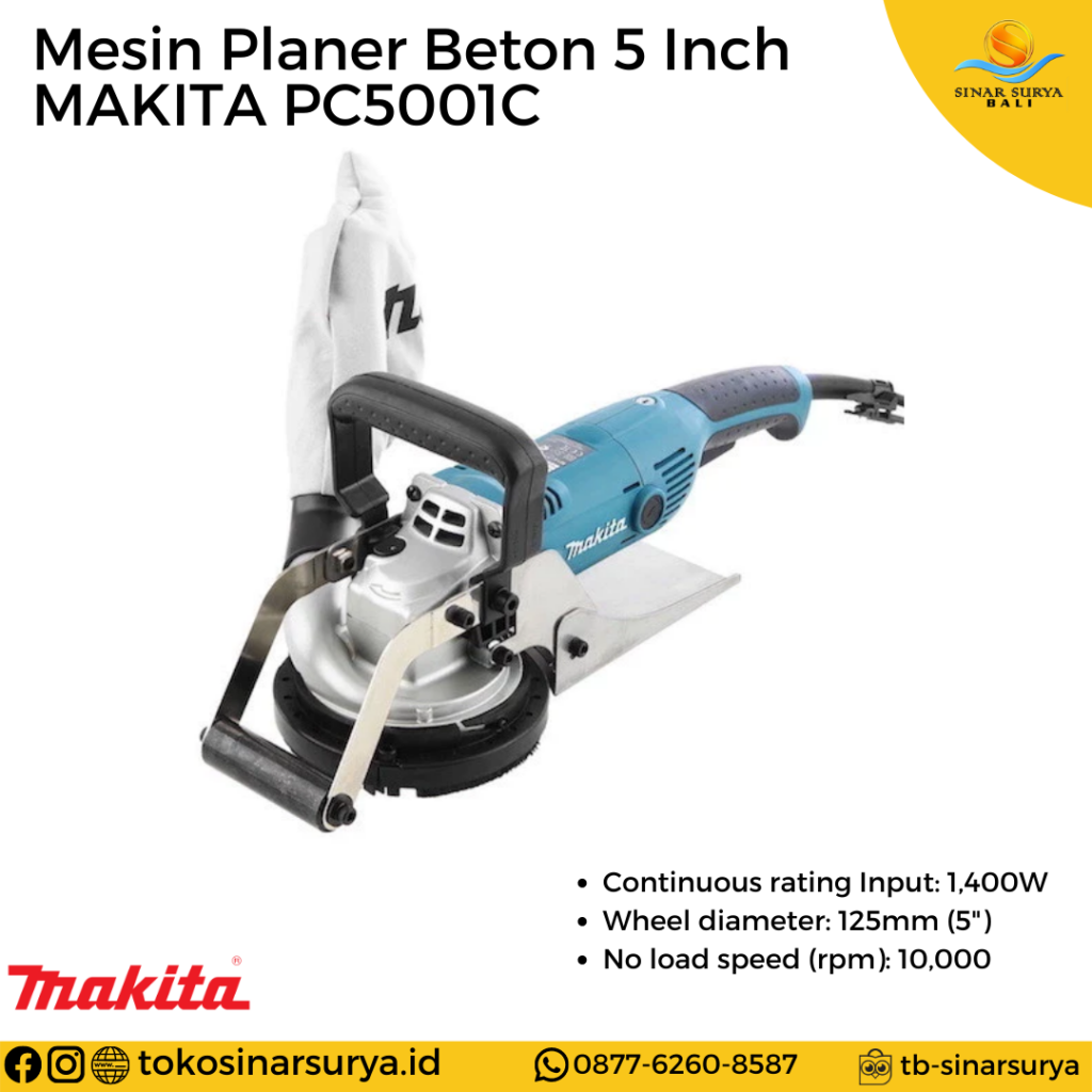 MAKITA PC5001C Mesin Planer Beton 5 Inch - Toko Toss