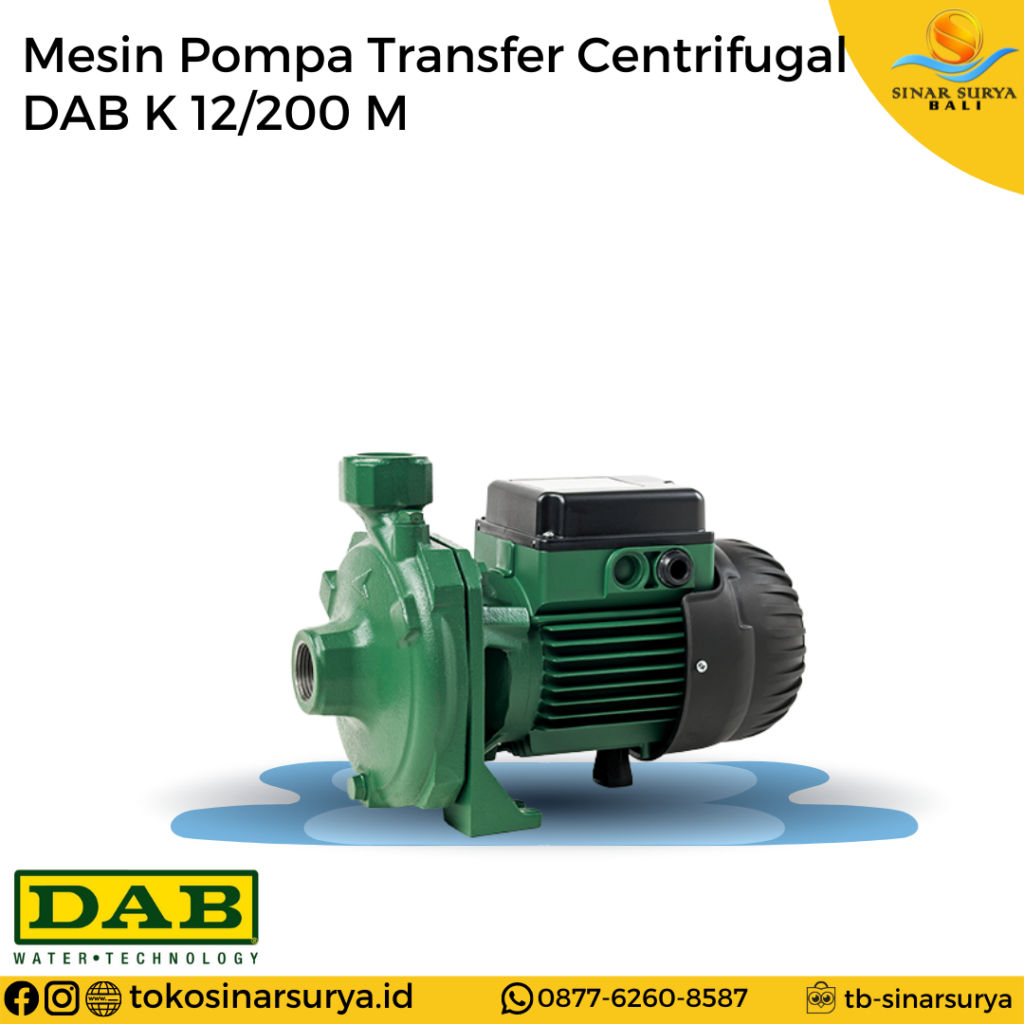 DAB - K 12/200 M - Mesin Pompa Transfer Centrifugal - Toko Toss