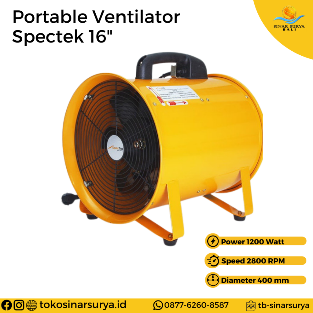Spectek - Portable Ventilator 16 Inch - Toko Toss