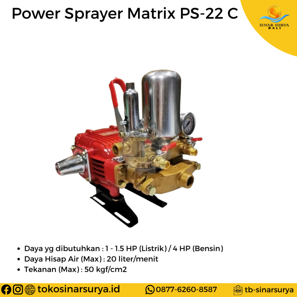Power Sprayer Matrix PS-22 C - Toko Toss