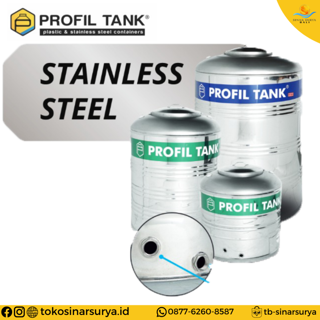 Tangki Air Stainless Steel Profil Tank - Toko Toss